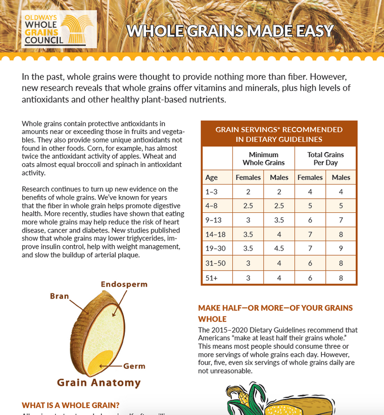 Whole Grains Made Easy - OLDWAYS - Cultural Food Traditions OLDWAYS ... Whole Grains Made Easy - OLDWAYS - Cultural Food Traditions OLDWAYS ...